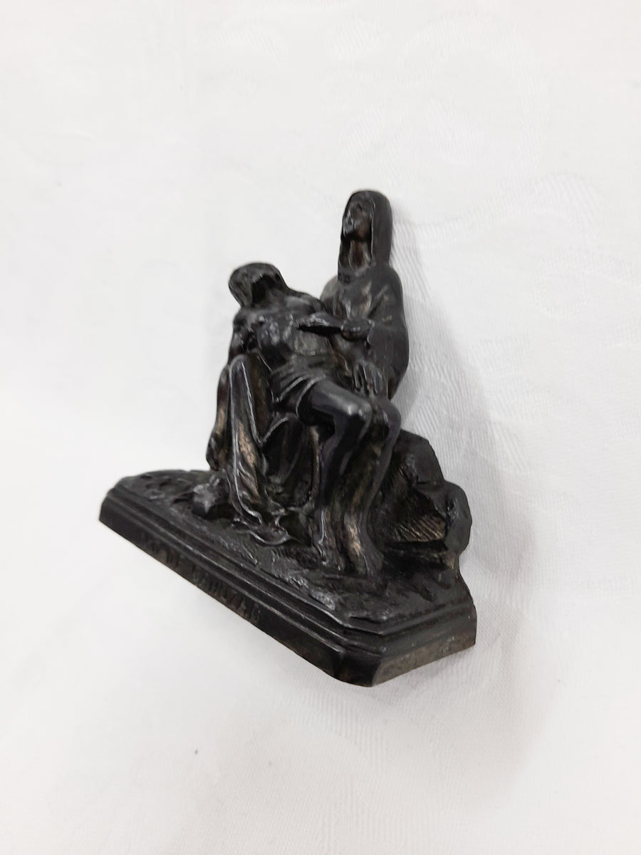 La Pieta Statue in Bronze after Michelangelo From Our Lady of Cahuzac ...